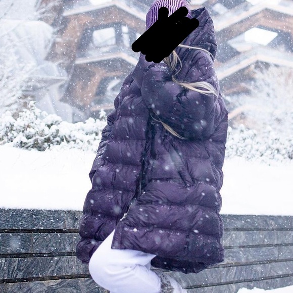 Zara | Jackets & Coats | Purple Zara Puffer Coat | Poshmark